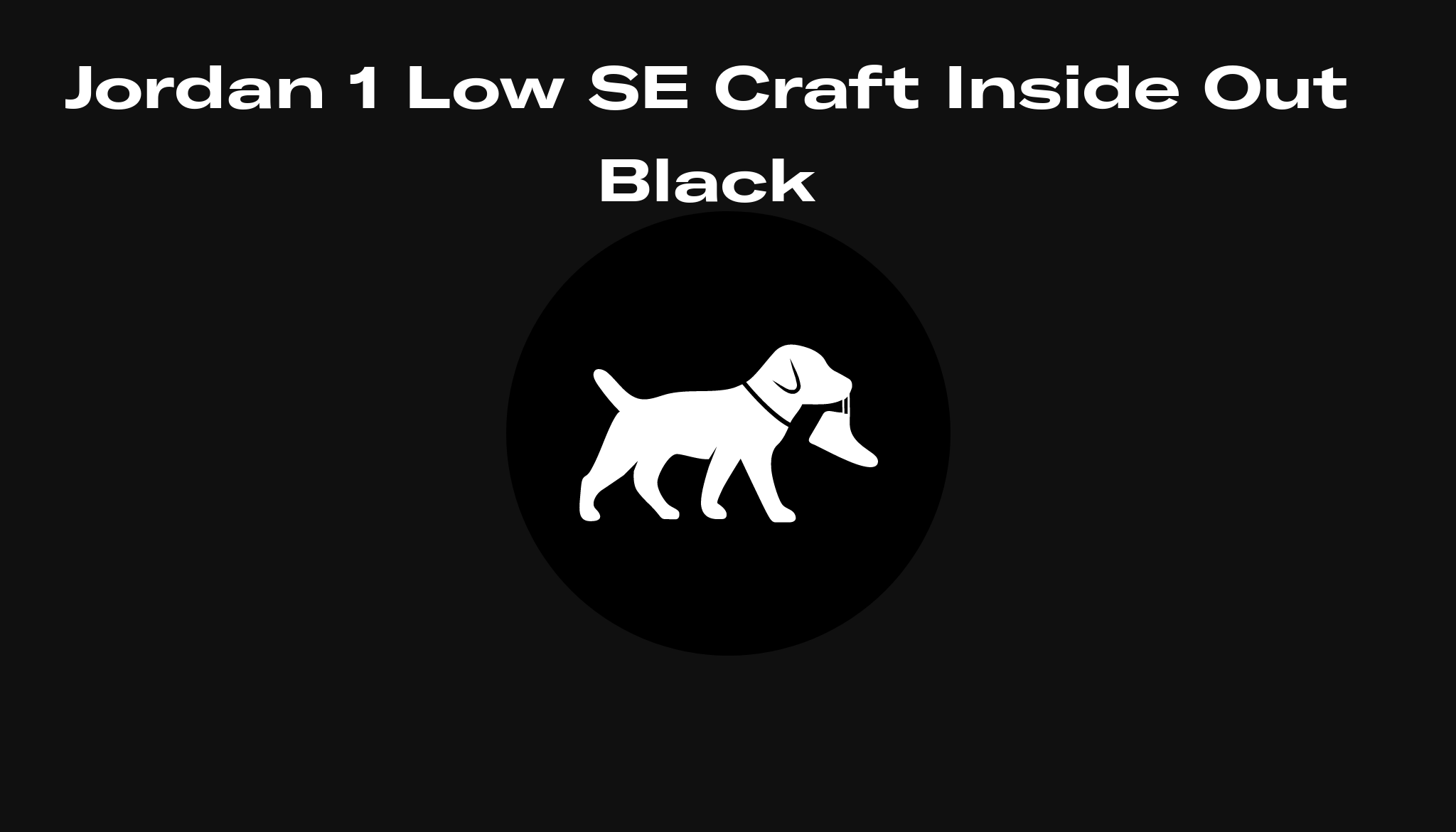 Jordan 1 Low SE Craft Inside Out Black, Raffles and Release Date | Sole ...