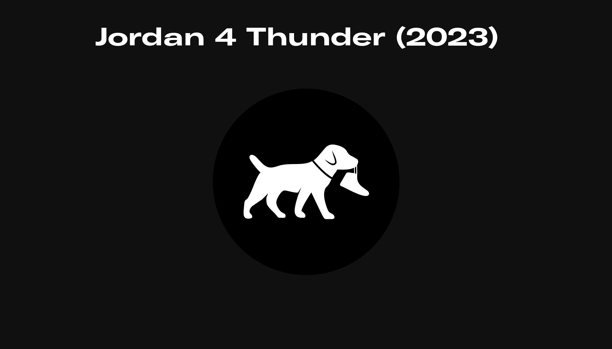 Jordan 4 Thunder (2023), Raffles and Release Date | Sole Retriever