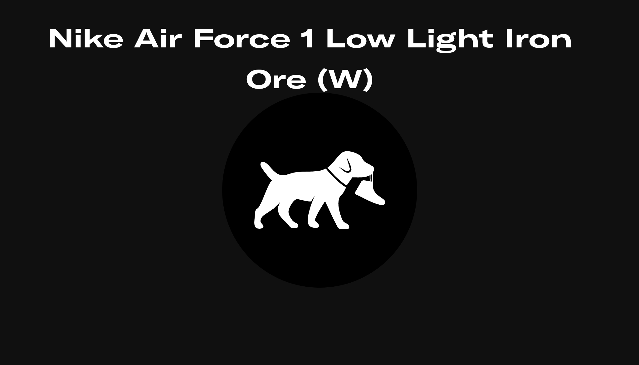 Nike Air Force 1 Low Light Iron Ore (W), Raffles and Release Date ...