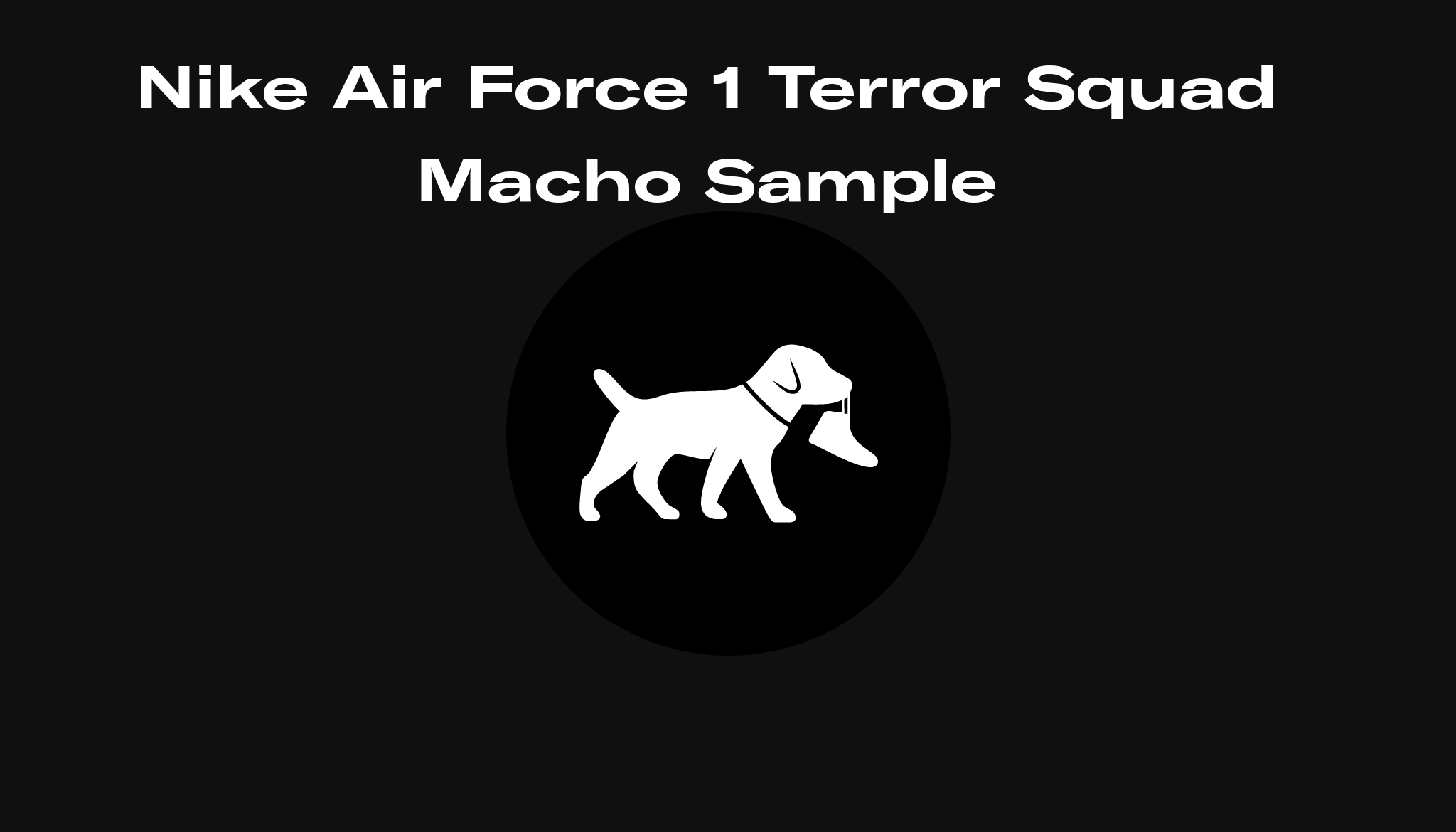 Nike Air Force 1 Terror Squad Macho Sample, Raffles and Release Date ...