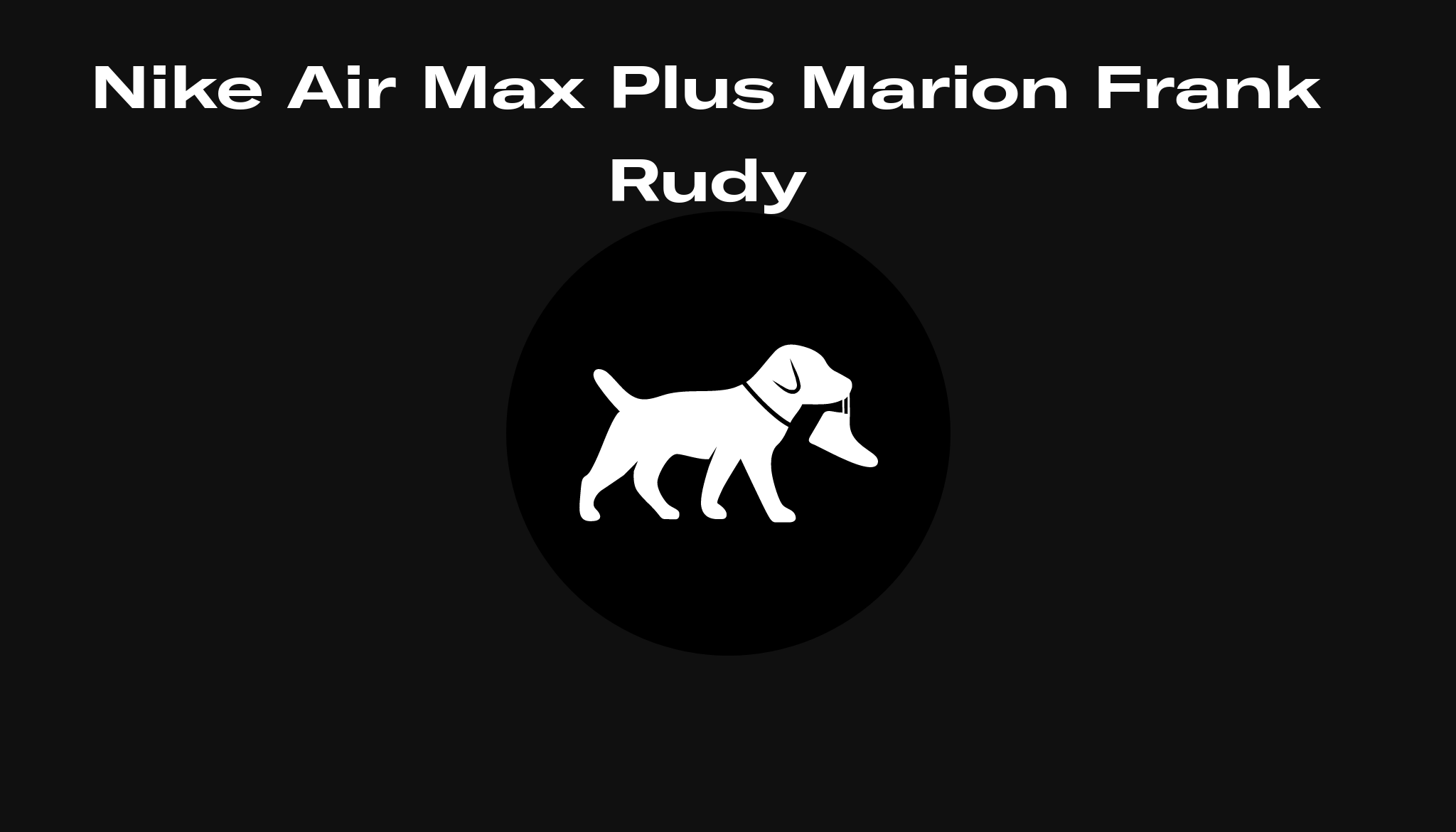 Nike Air Max Plus Marion Frank Rudy Raffles and Release Date | Sole ...